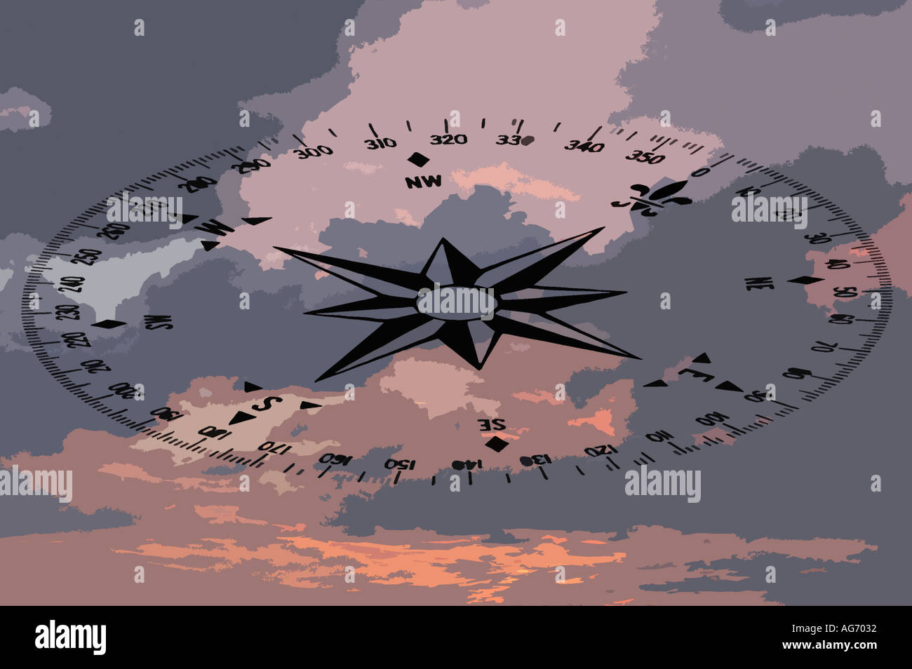 Compass rose hi-res stock photography and images - Alamy