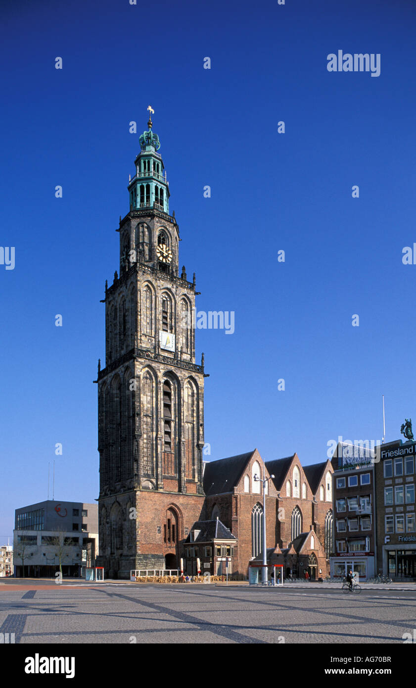 Netherlands Groningen Martini tower Stock Photo - Alamy