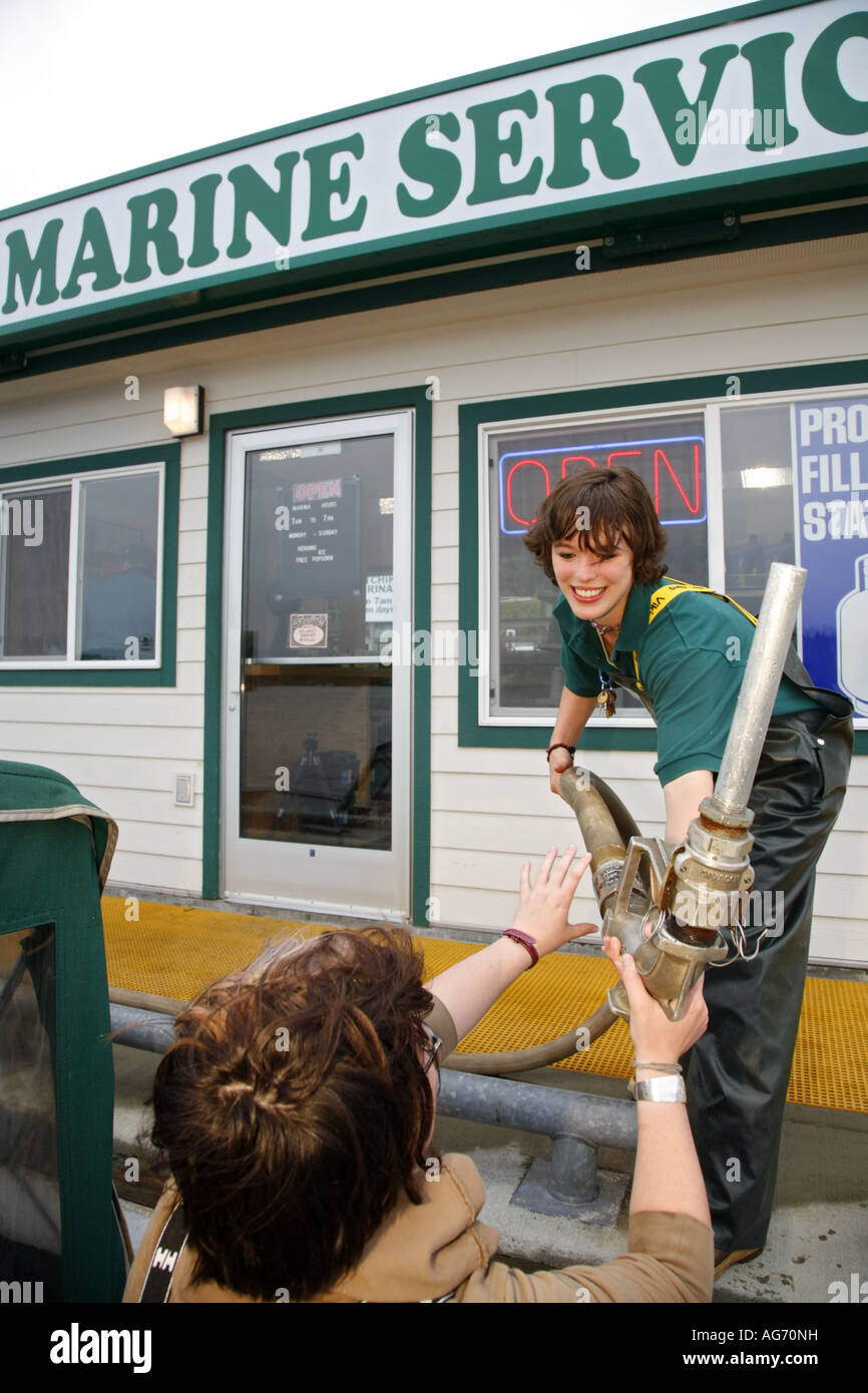 The Petro Marine Services Marina Ketchikan Alaska Stock Photo - Alamy
