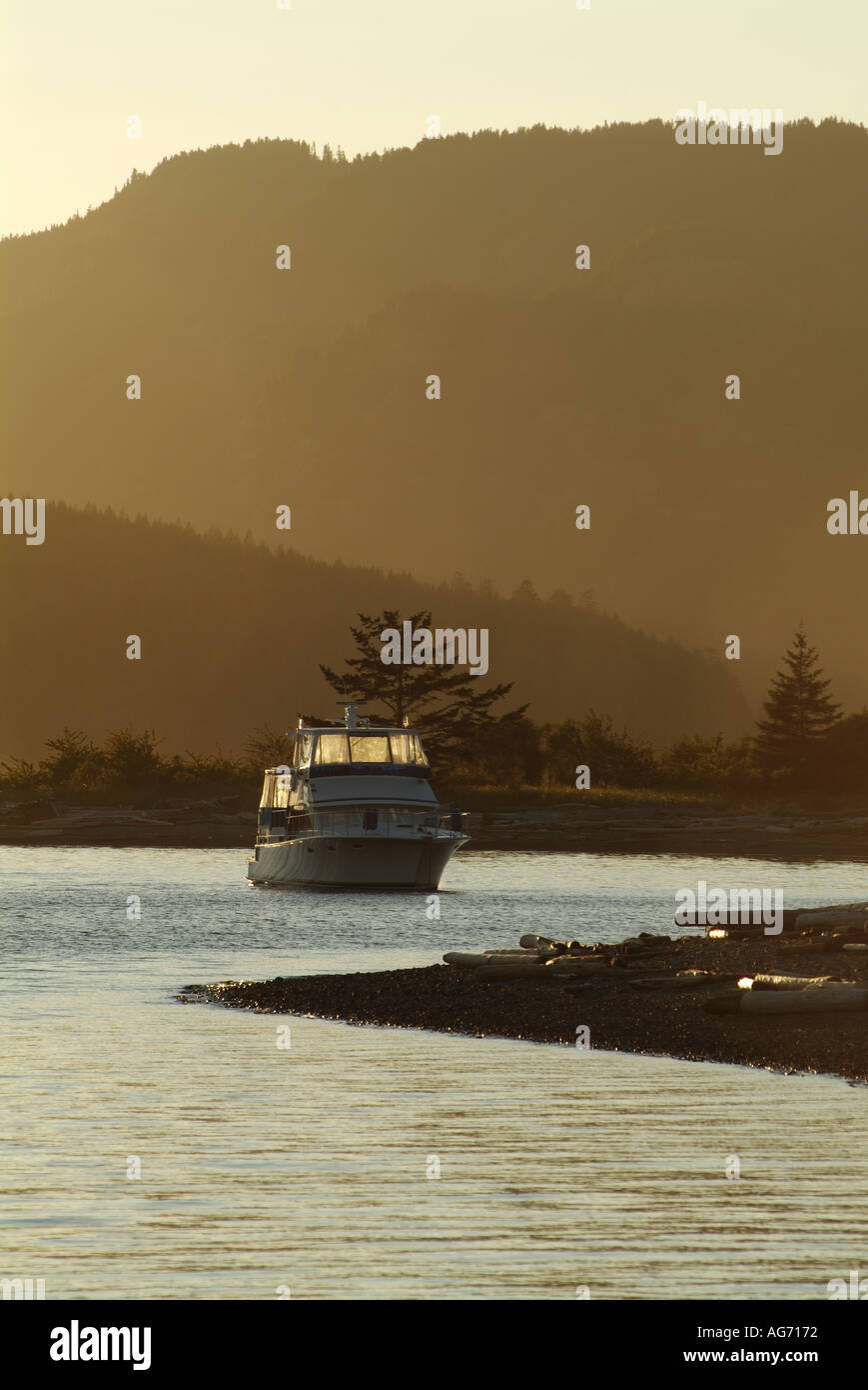 Boat anchors at Drew Harbour Rebecca Spit Provincial Marine Park Quadra ...