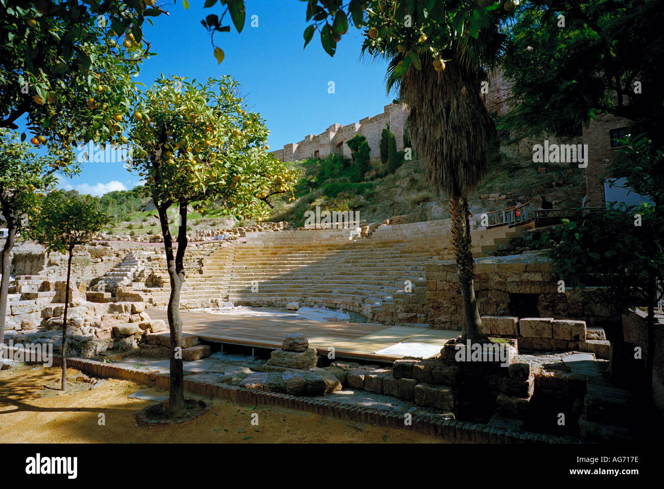 Roman amphitheatre archeological malaga spain amphitheater archaeology ...