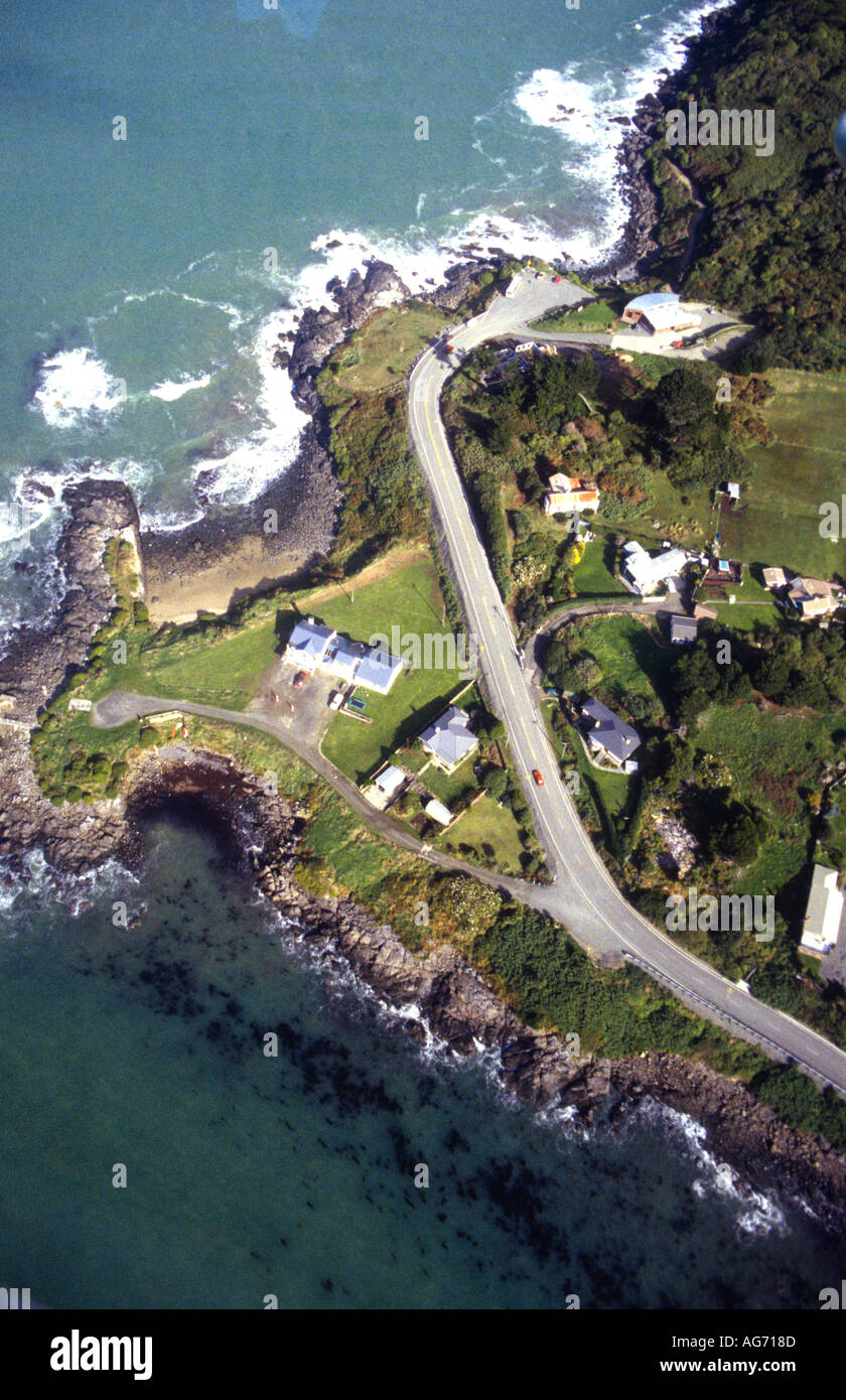 Aerial view of Bluff Point South Island New Zealand Stock Photo - Alamy