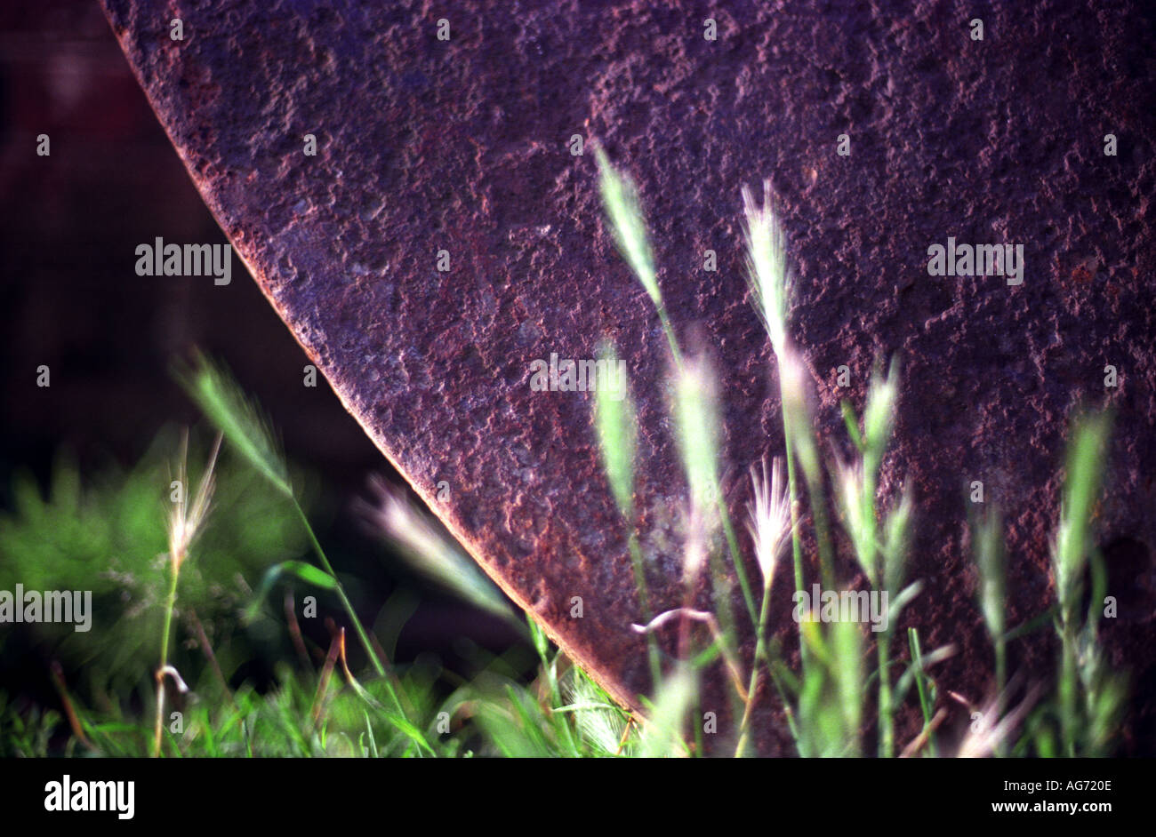 mill plate edge rusting on an old farm Longford tasmania australia 1847 ...