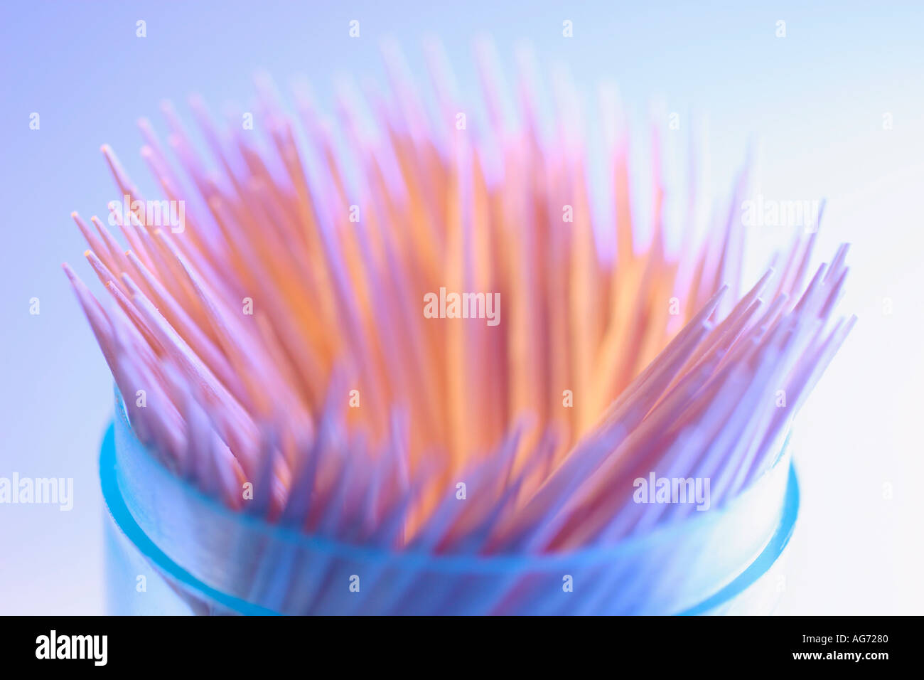 Toothpicks in Plastic Holder Stock Photo - Alamy