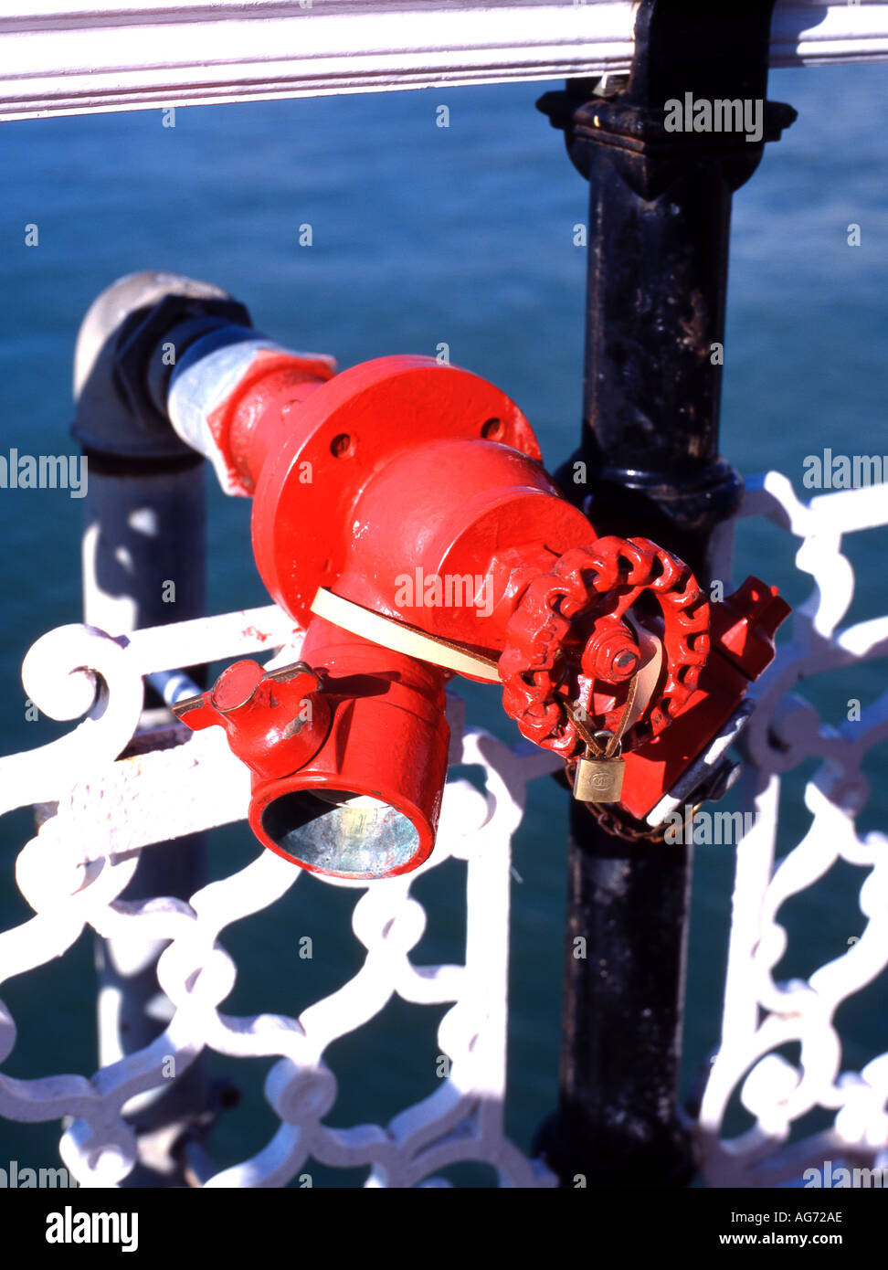Fire hydrant on Brighton Pier UK Stock Photo - Alamy
