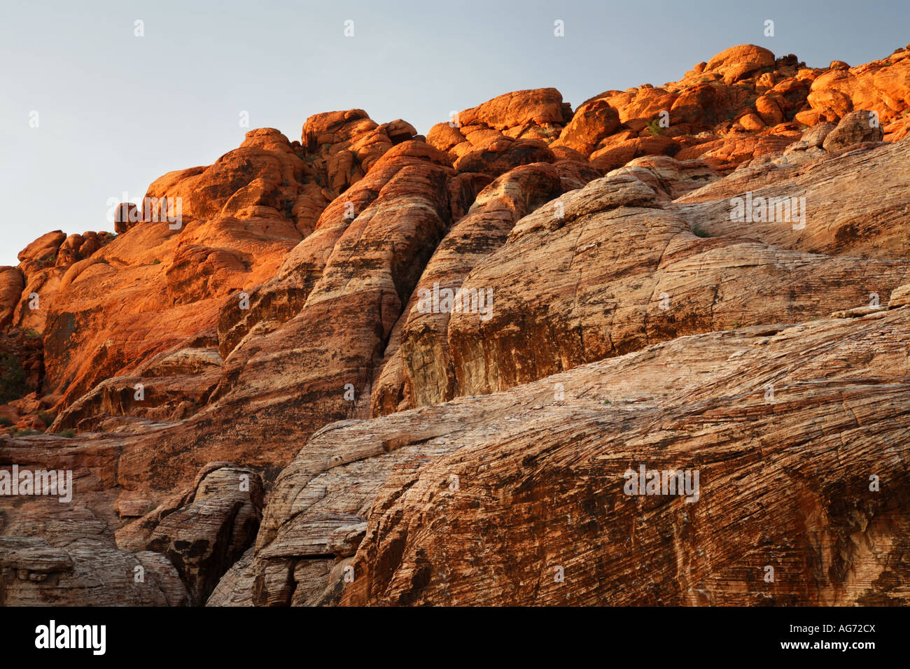 The Calico Hills in Red Rock Canyon Las Vegas Nevada Stock Photo - Alamy