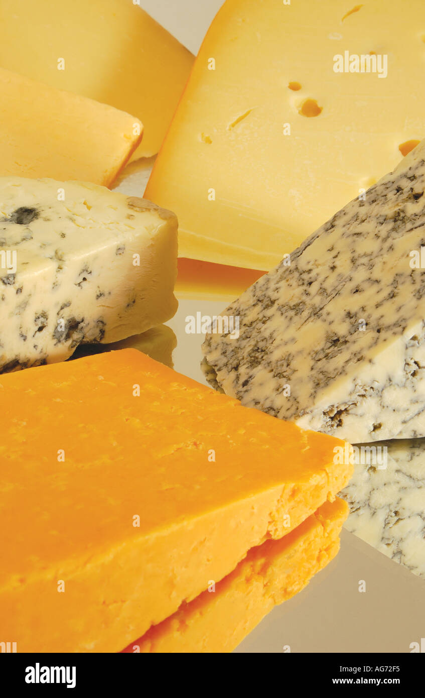Wedge red cheddar cheese hi-res stock photography and images - Alamy