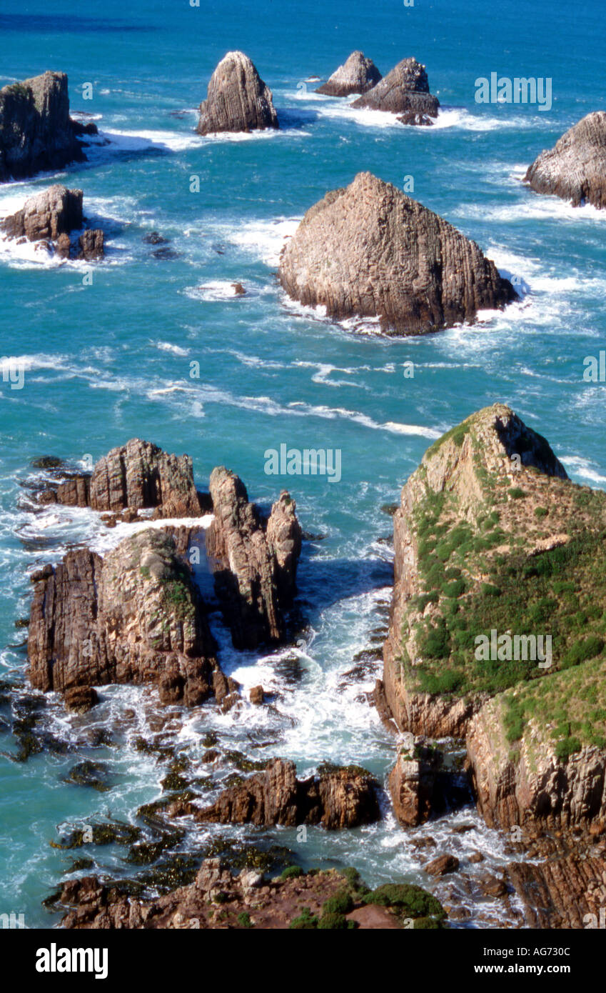 Rocks at oamaru south island new zealand Stock Photo - Alamy
