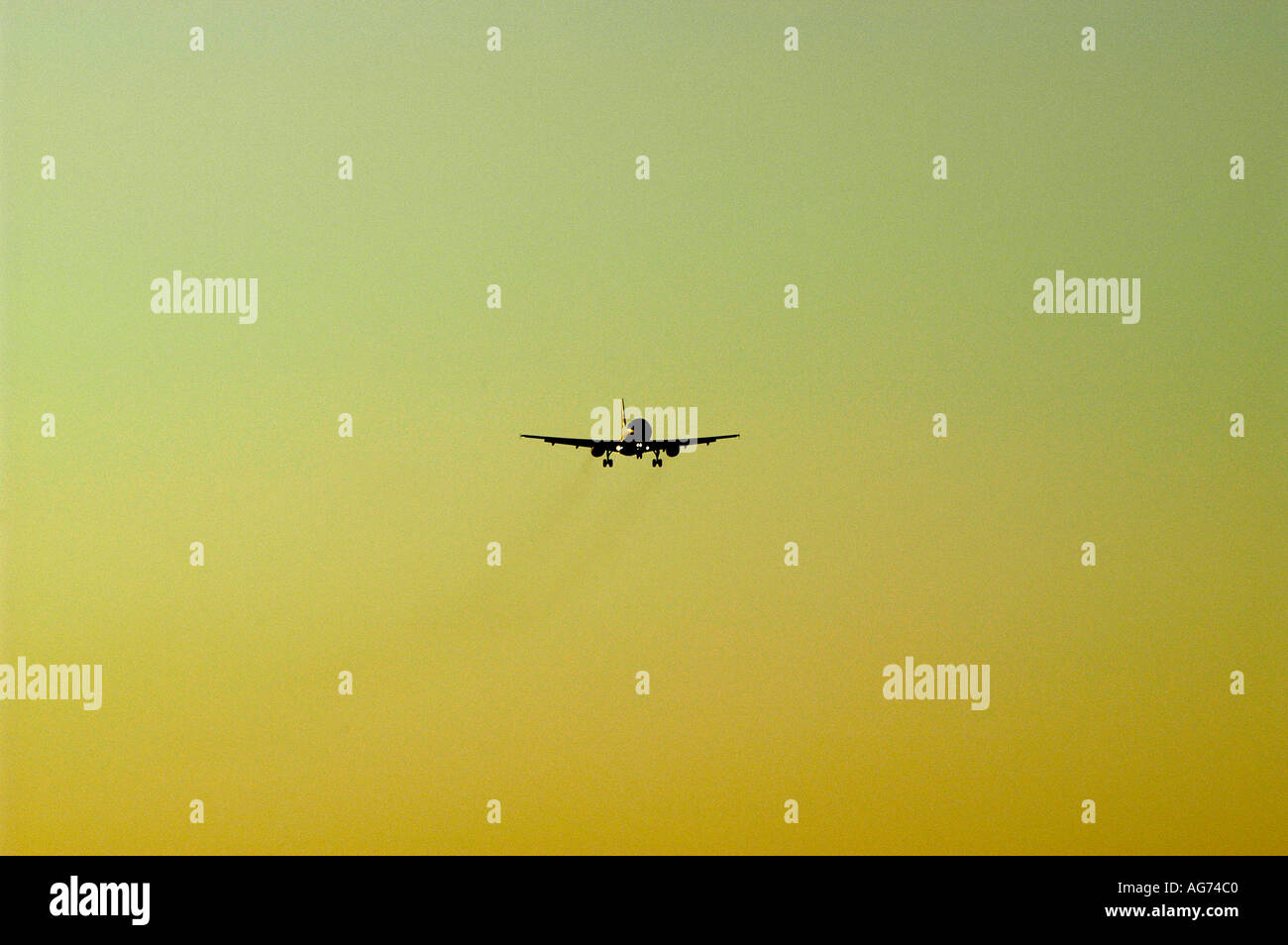 aircraft before landing Stock Photo - Alamy
