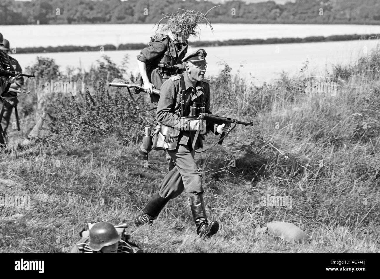 German infantry in combat in Normandy France 1944 Stock Photo - Alamy