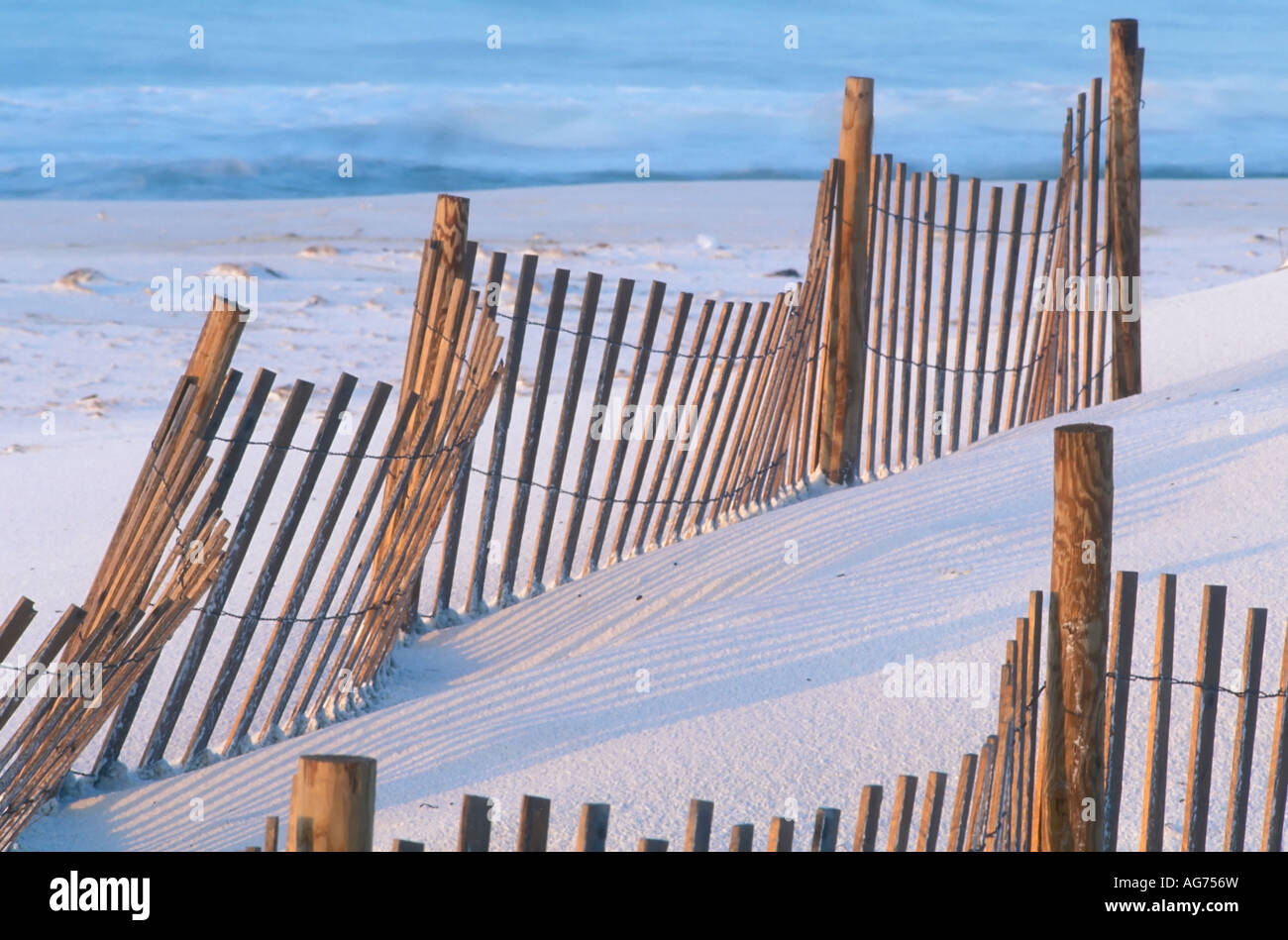 fence on beach Stock Photo - Alamy