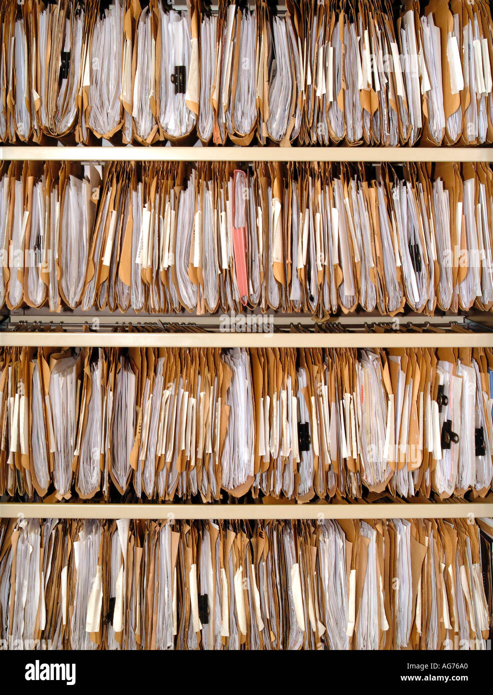 office paper files in filing cabinet Stock Photo - Alamy