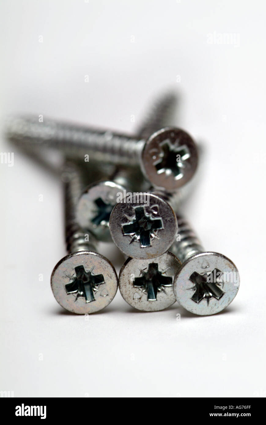 Closeup metalic screws hi-res stock photography and images - Alamy