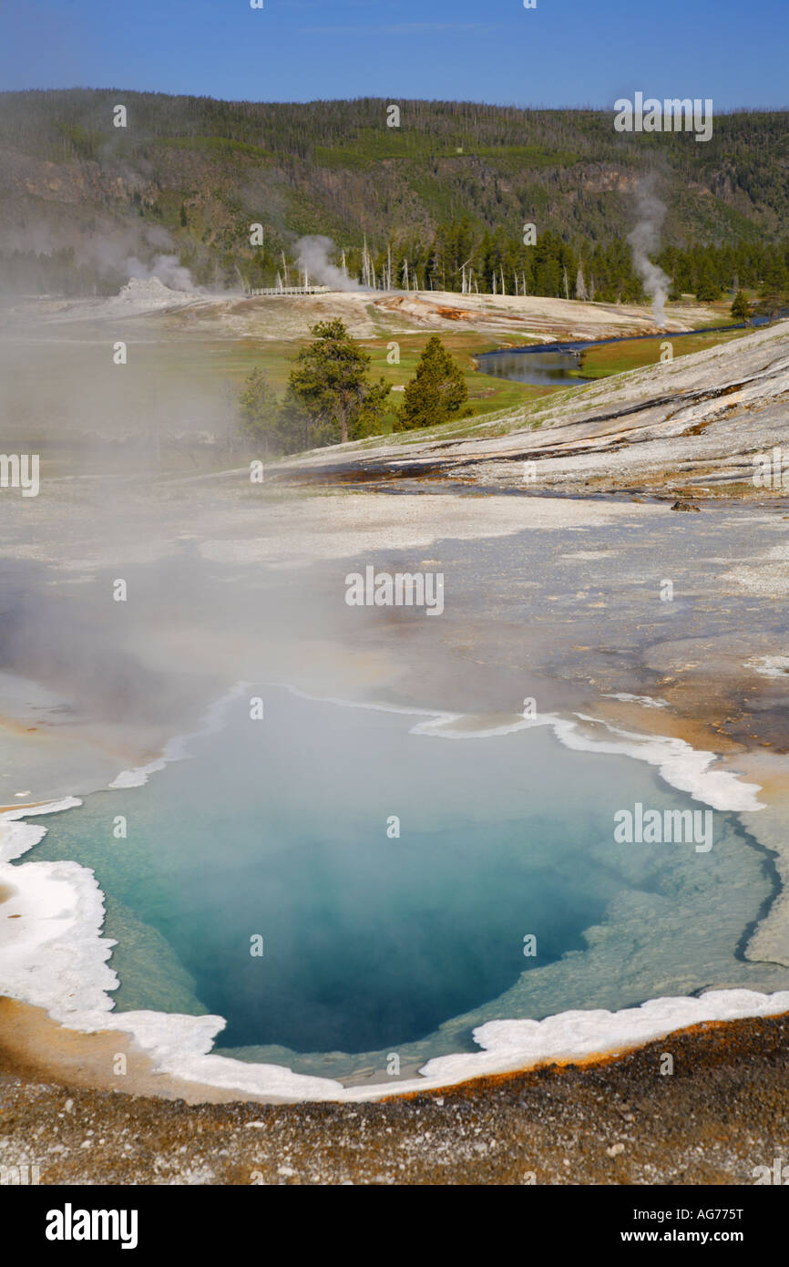 Heart Spring Upper Geyser Basin Yellowstone National Park Wyoming Stock ...