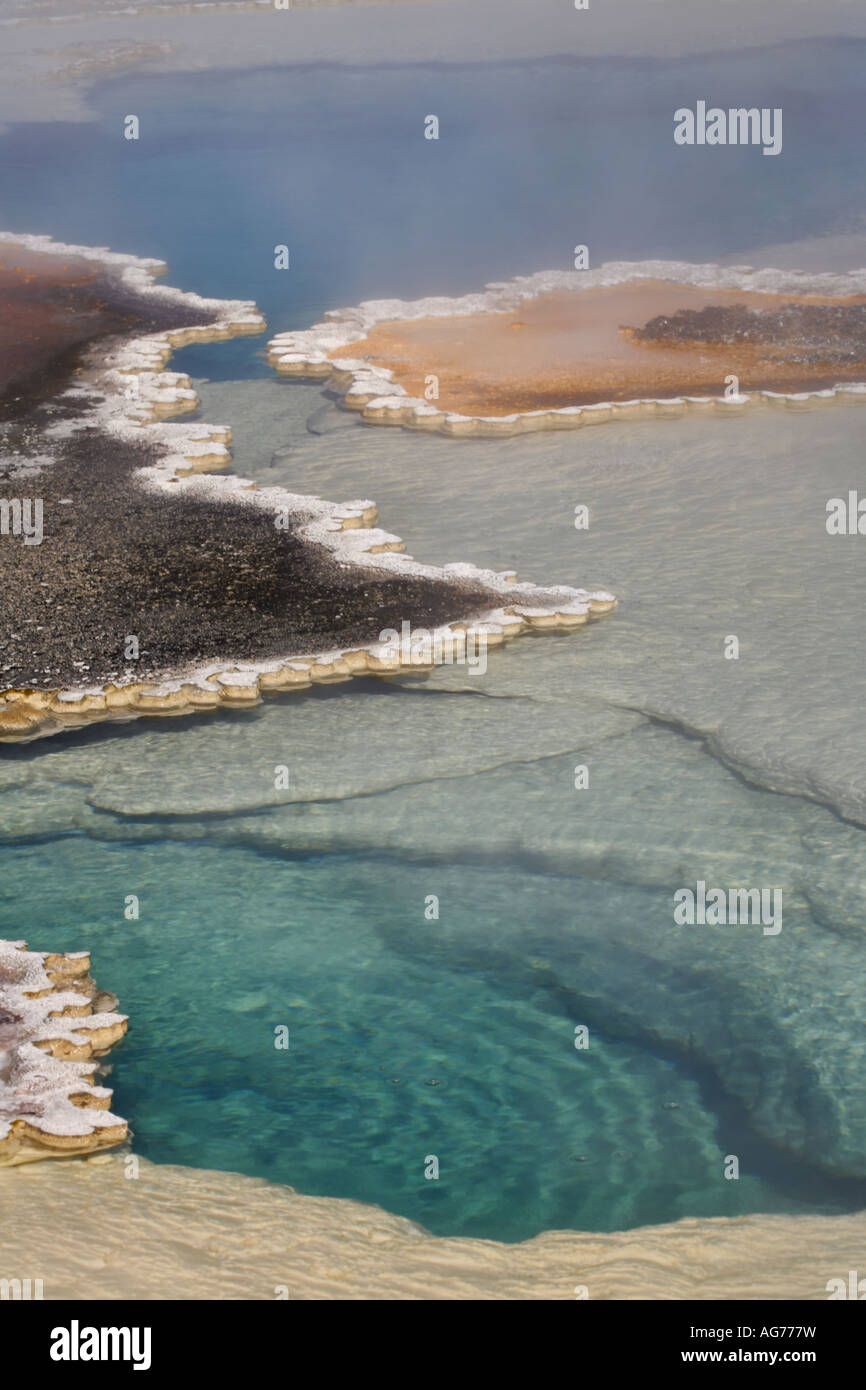 Doublet Pool Upper Geyser Basin Yellowstone National Park Wyoming Stock ...