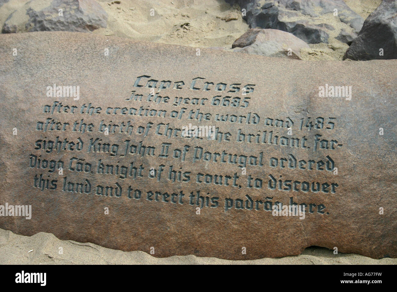 Cape Cross Monument Stock Photo - Alamy
