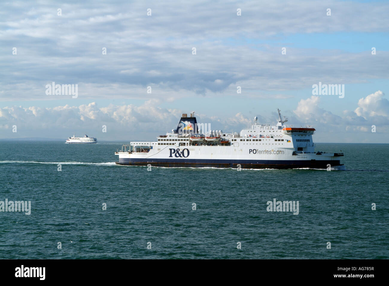 English Channel England UK A PO Ferries RoRo Cross Channel Ferry ...
