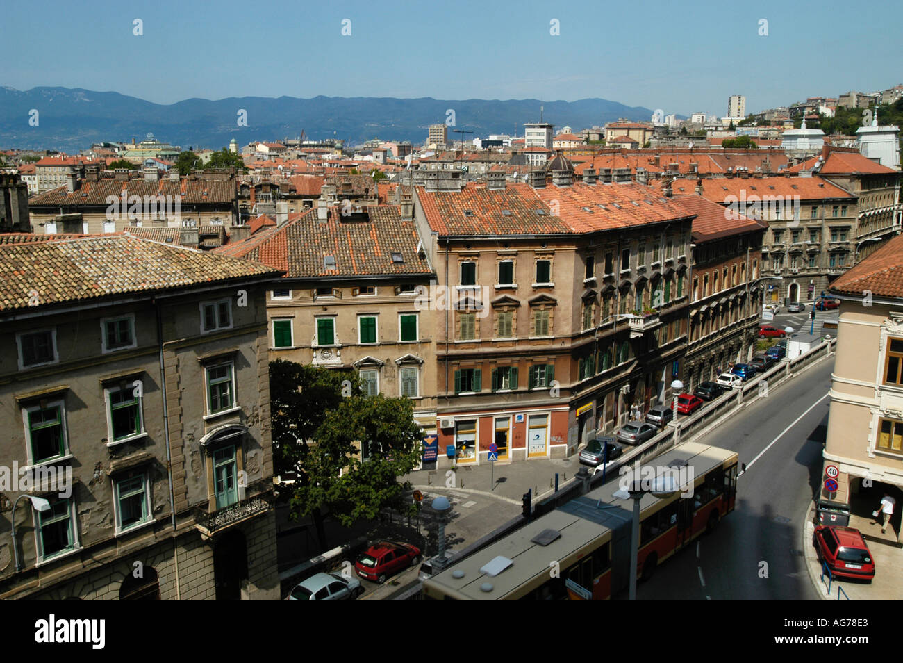 Rijeka, city view Stock Photo - Alamy