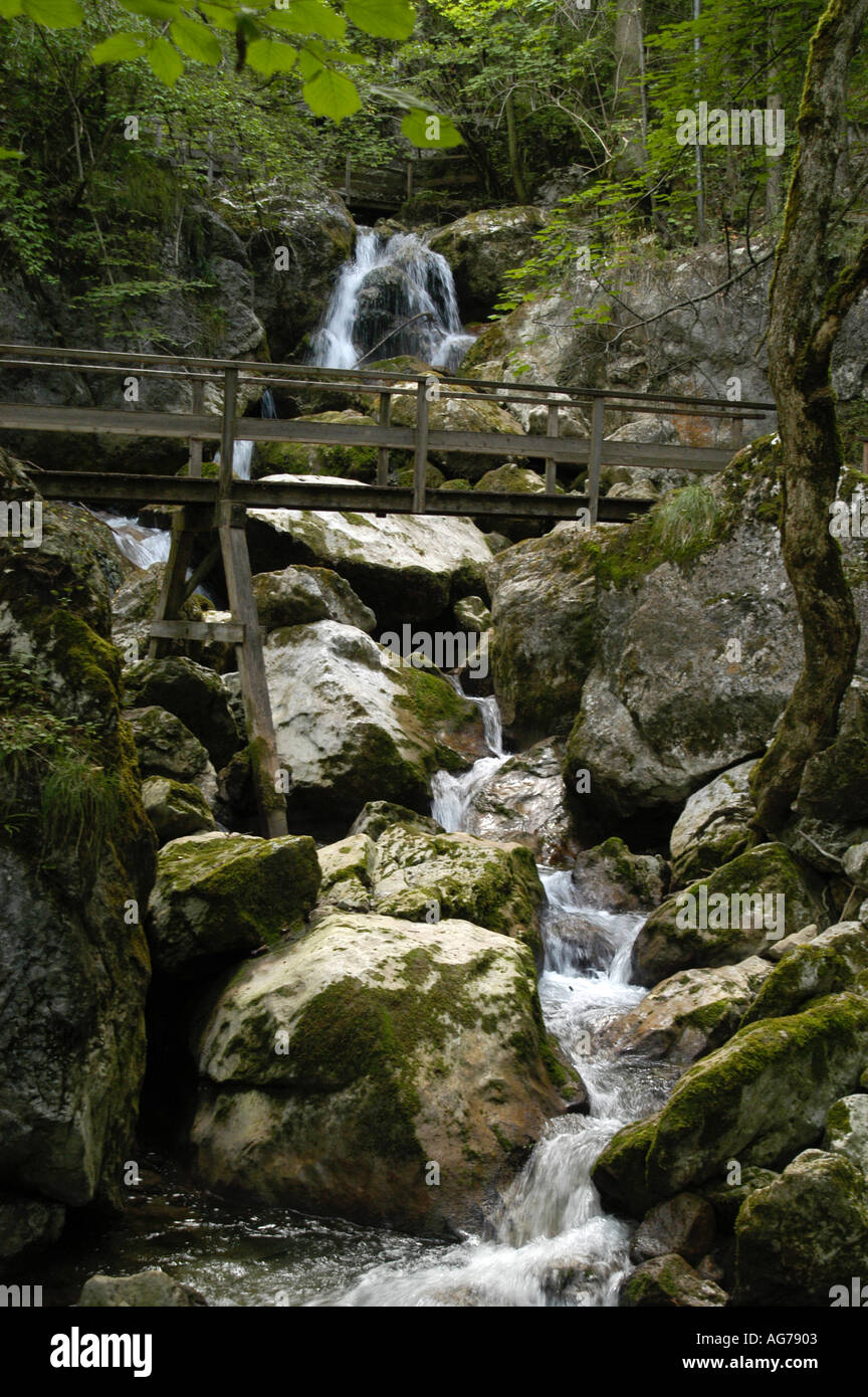 waterfall Myra Falls Stock Photo - Alamy