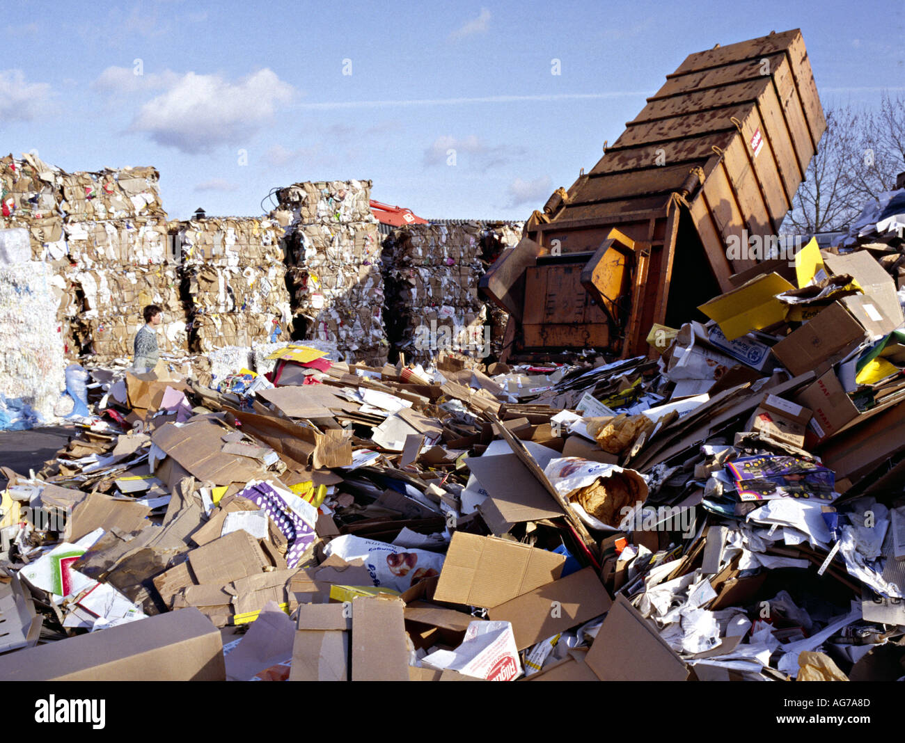 waste paper befor recycling Stock Photo - Alamy