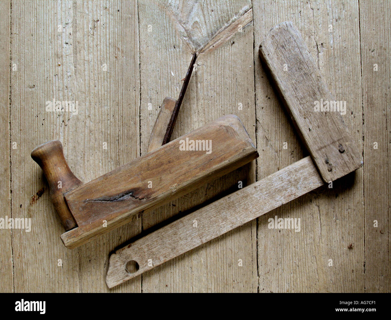 old plane and square Stock Photo - Alamy