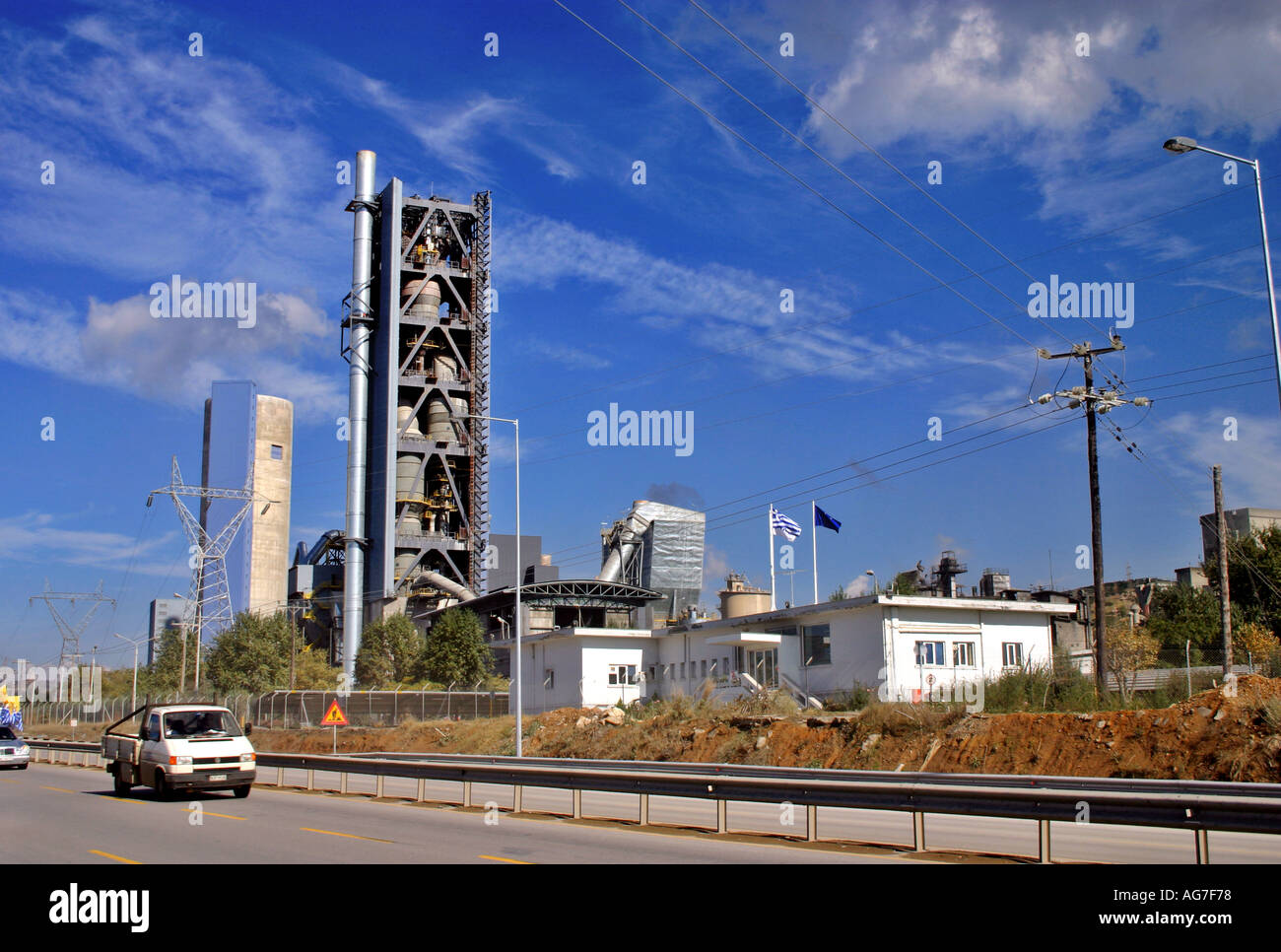 Titan cement factory industrial installation Facilities Thessaloniki ...