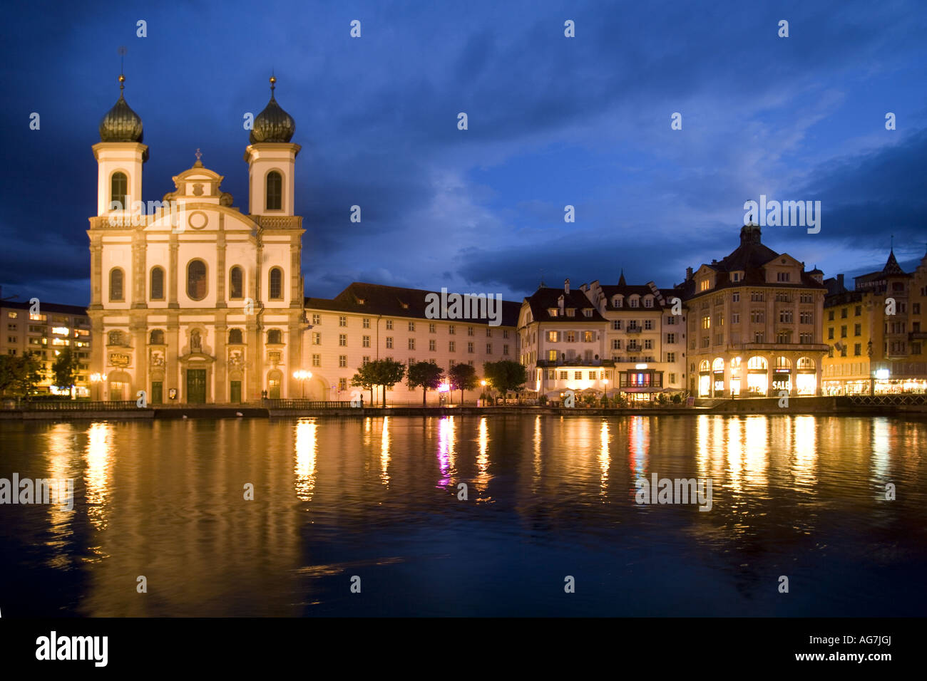 Jesuit Church, Lucerne, Switzerland Stock Photo - Alamy
