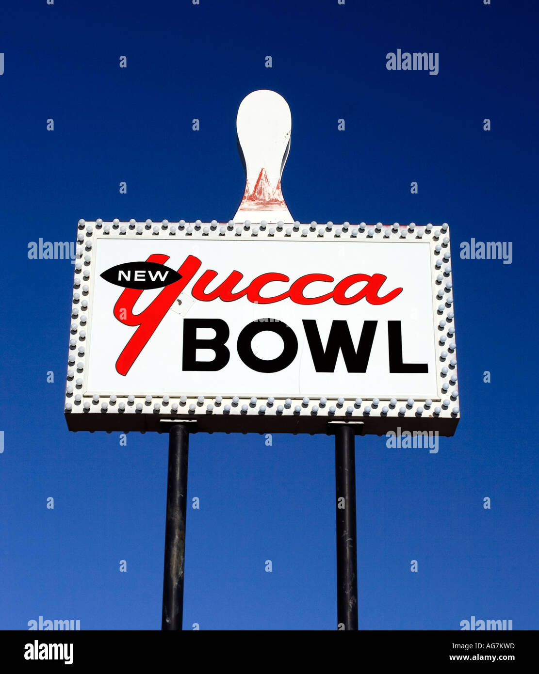 Bowling sign california hi-res stock photography and images - Alamy