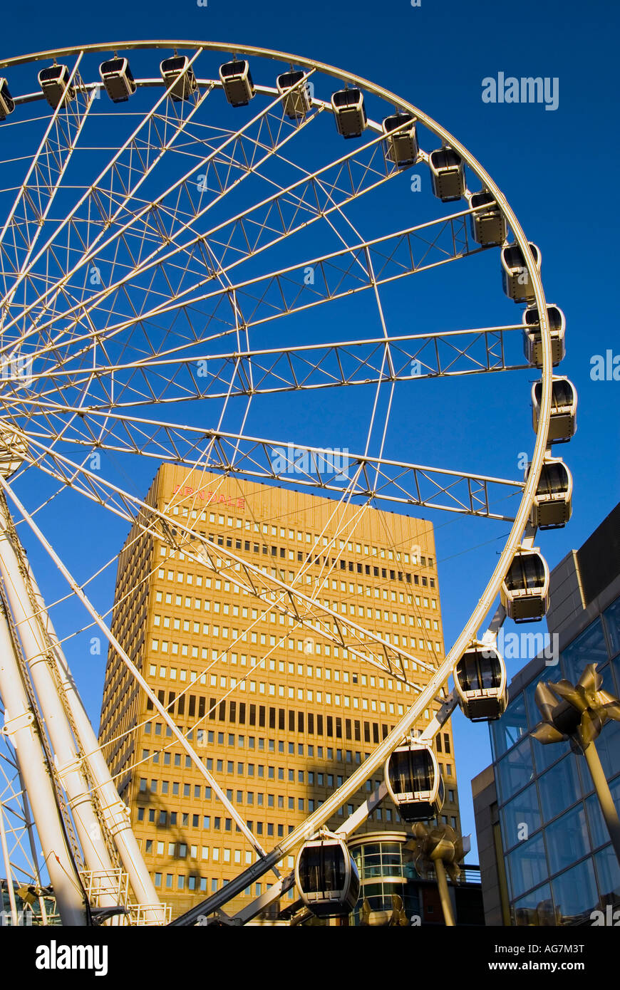 Ferris wheel in city centre Manchester England UK Stock Photo - Alamy