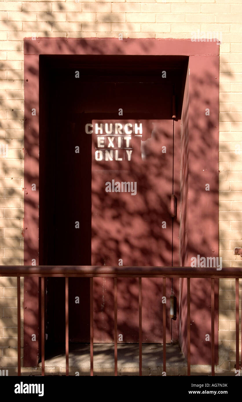 exit door of a church in Harlem Stock Photo - Alamy