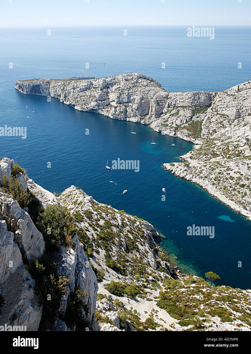 Calanques near Marseille; Morgiou Stock Photo - Alamy