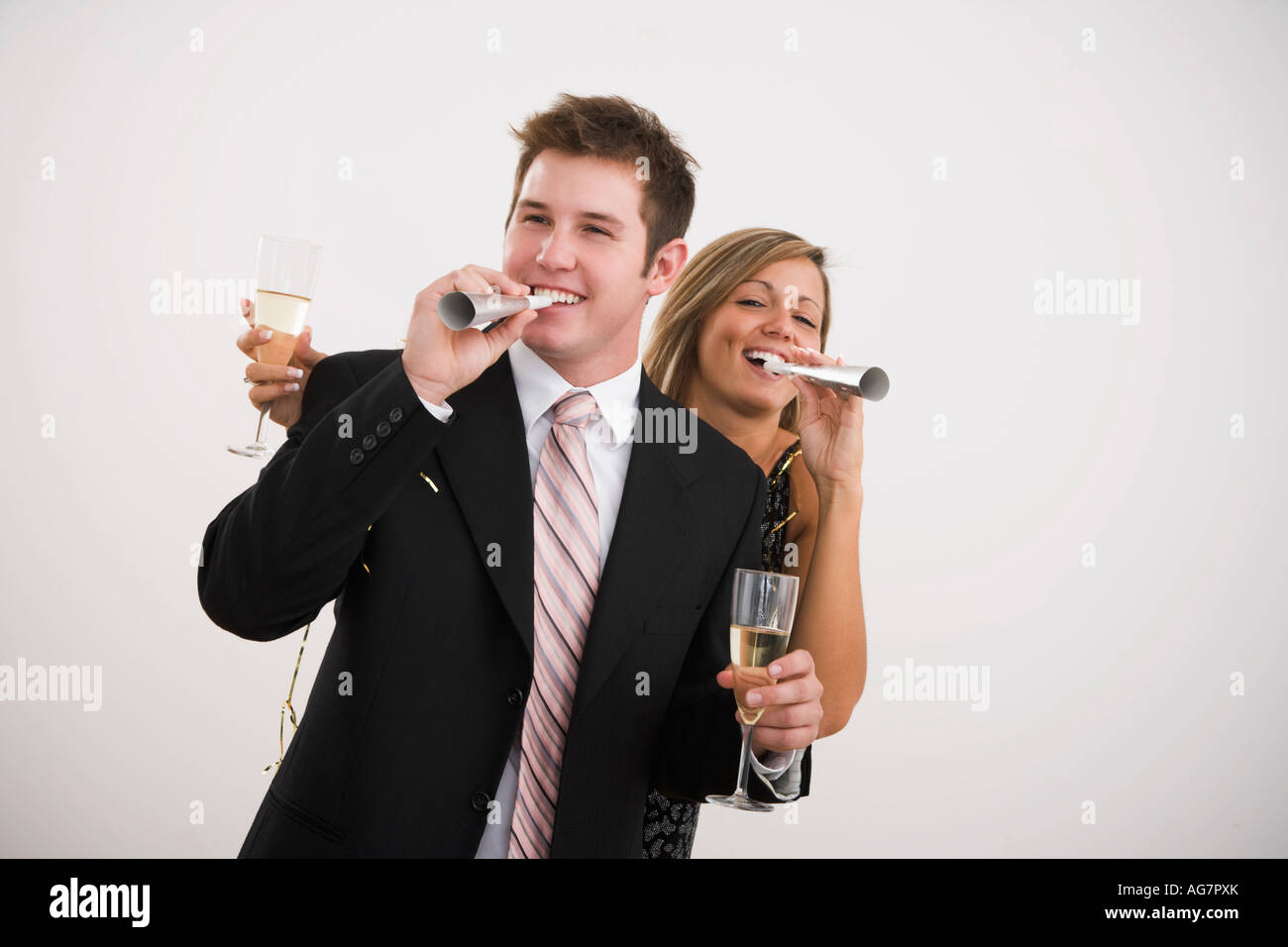 Couple at party Stock Photo - Alamy