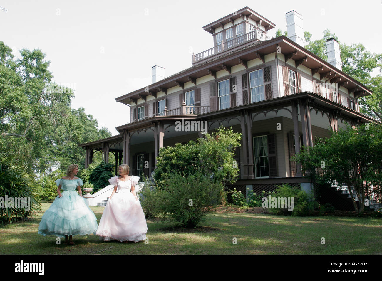 Alabama Barbour County,Eufaula,Fendall Hall,Southern suburban mansion ...