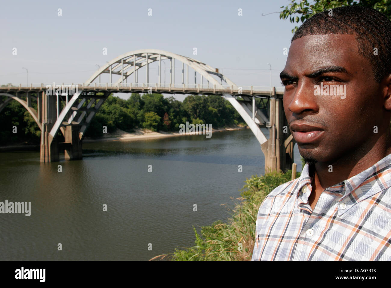 Alabama Dallas County,Selma,Edmund Pettus Bridge,Alabama River water ...
