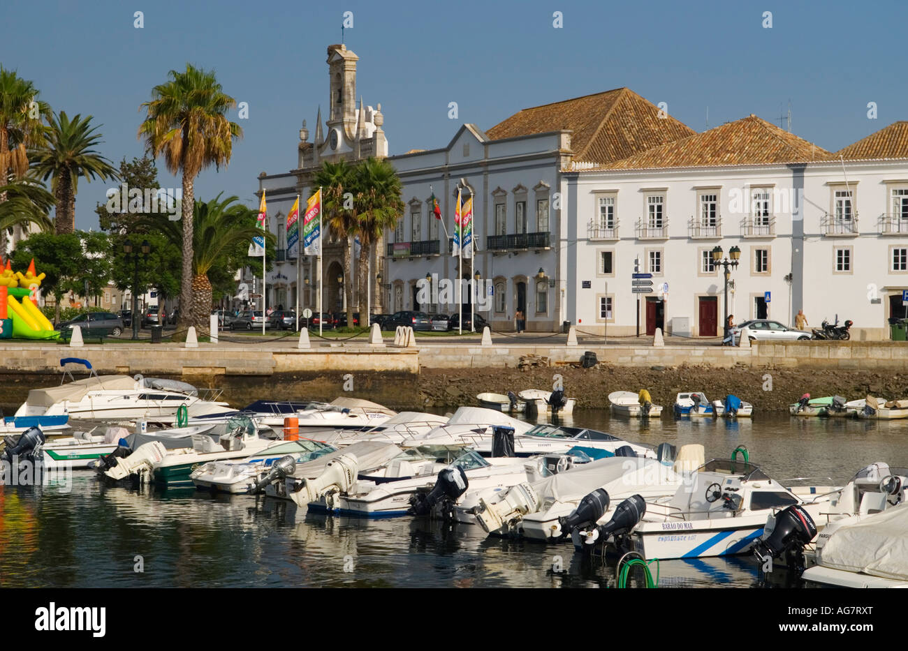 Marina or harbour at Faro Algarve Portugal Stock Photo - Alamy
