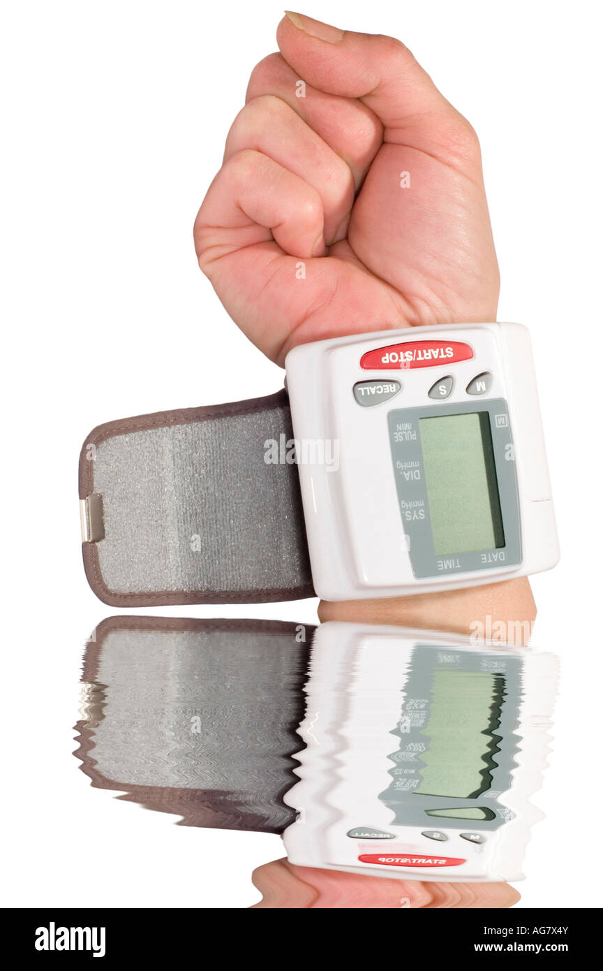 series object on white isolated Body parts with tonometr Stock Photo ...