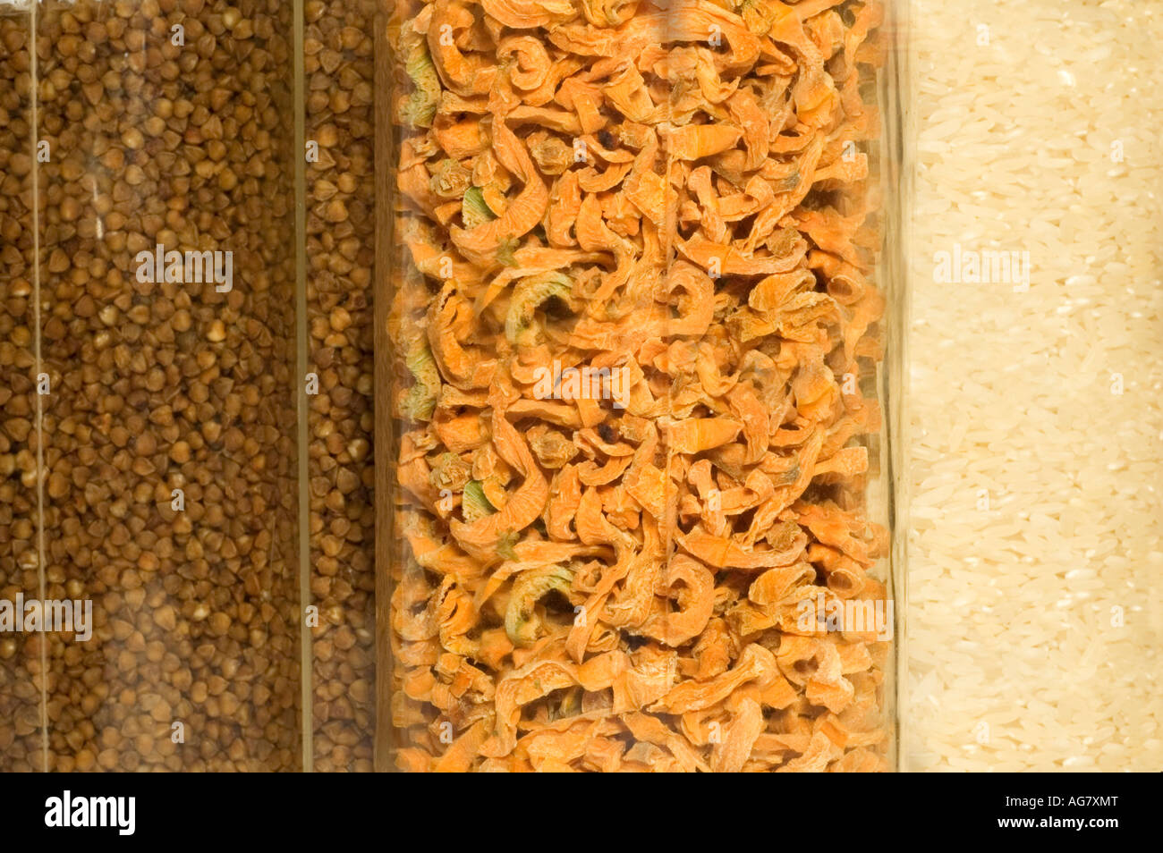 series object food half finished product cereals Stock Photo - Alamy