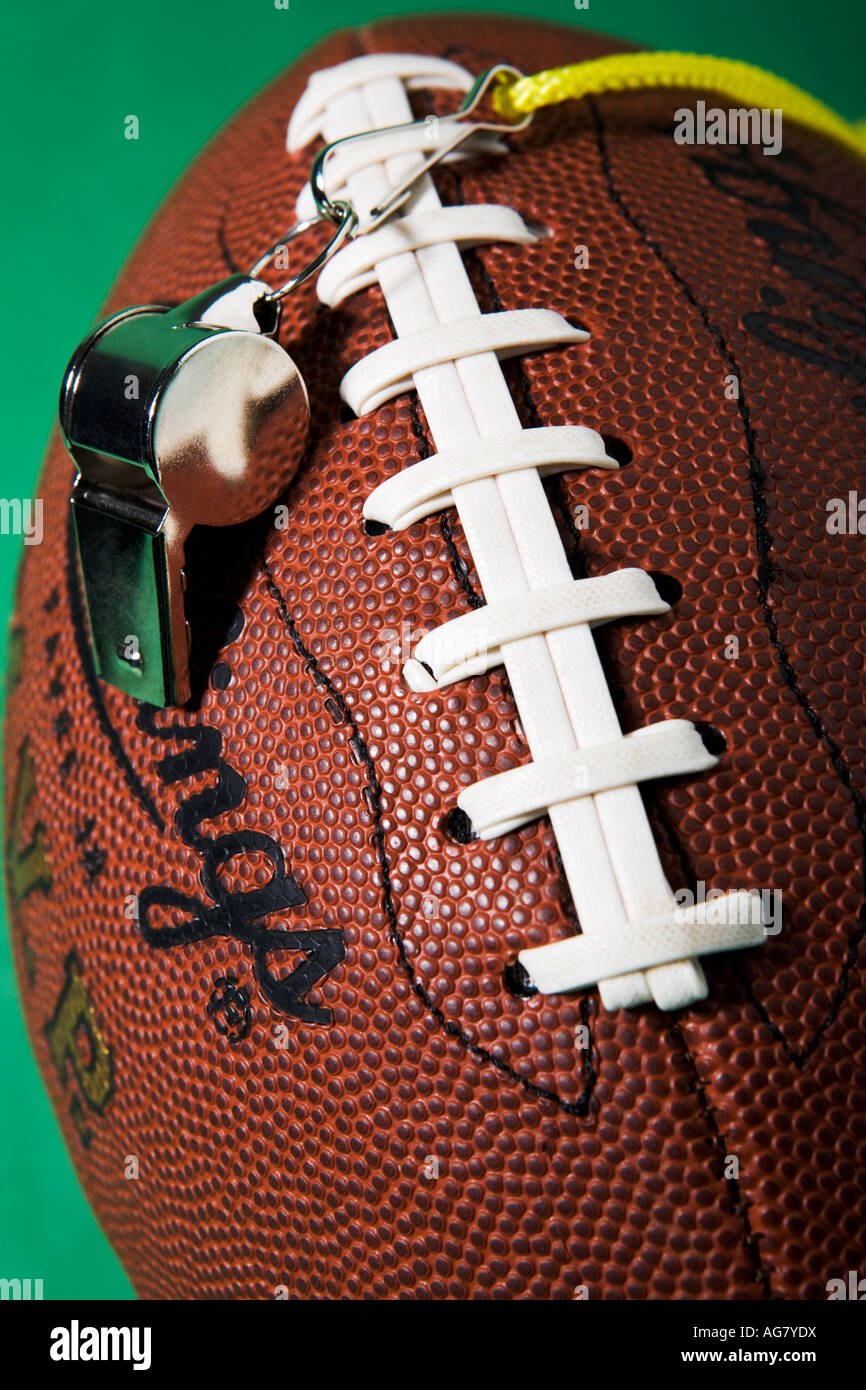 Football and whistle Stock Photo - Alamy