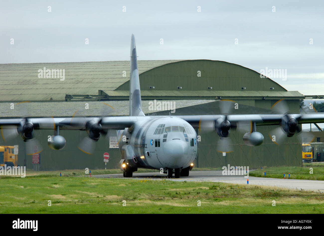 A lockheed c 130h hercules military transport hi-res stock photography ...