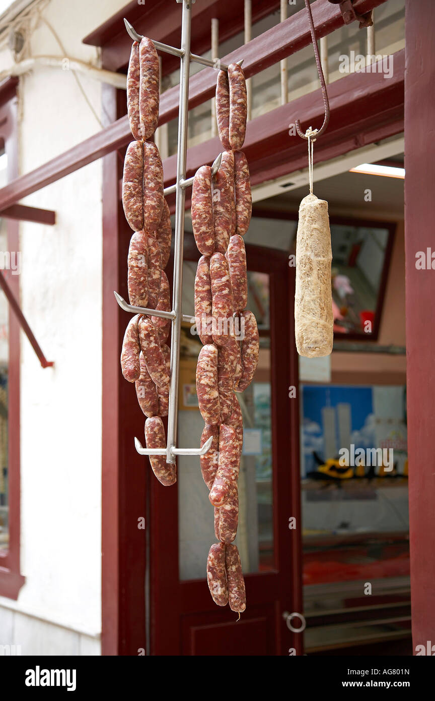 Meat hanging to dry outside hi-res stock photography and images - Alamy