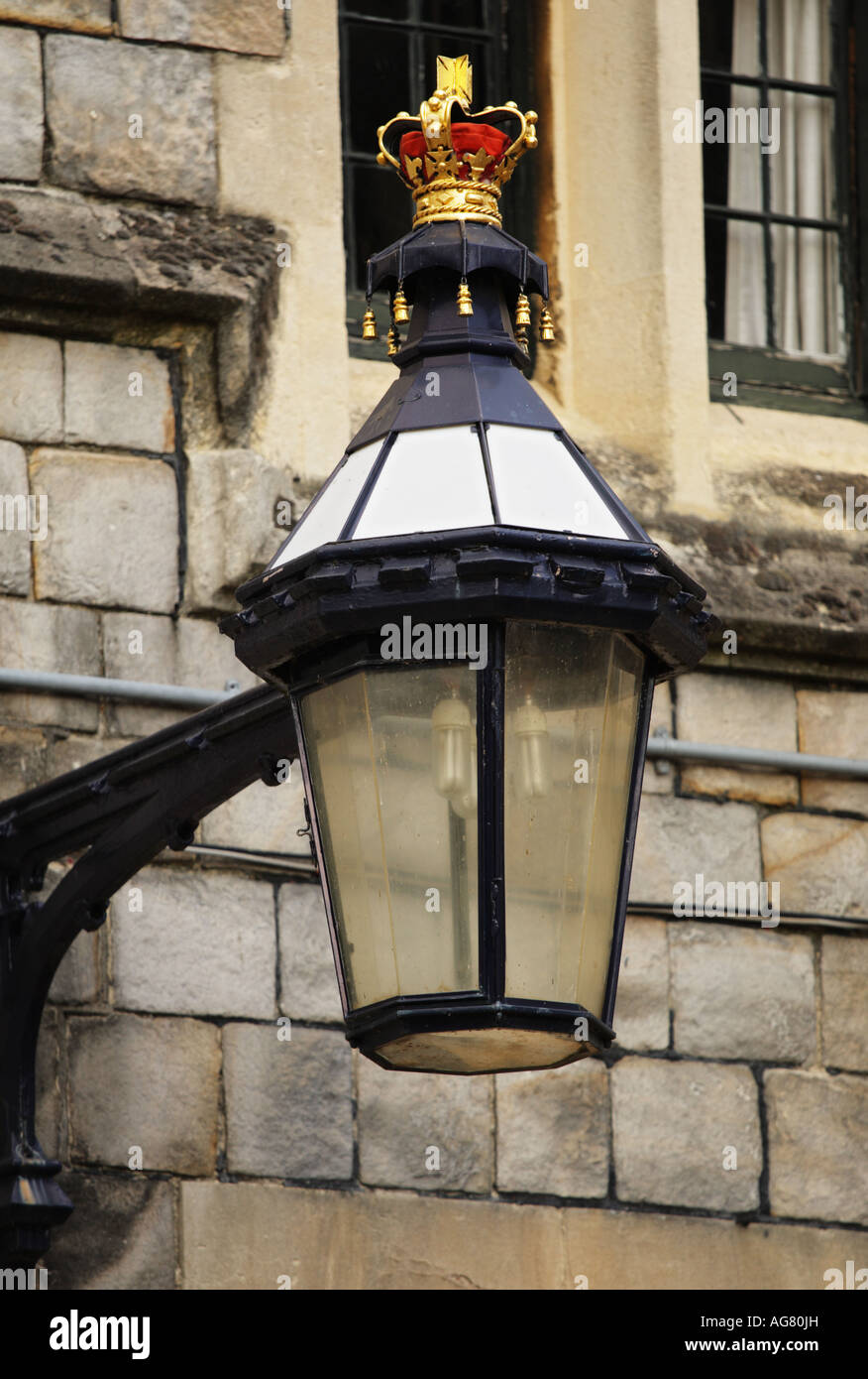 Street lamp with Crown,Windsor Castle,England,UK Stock Photo - Alamy