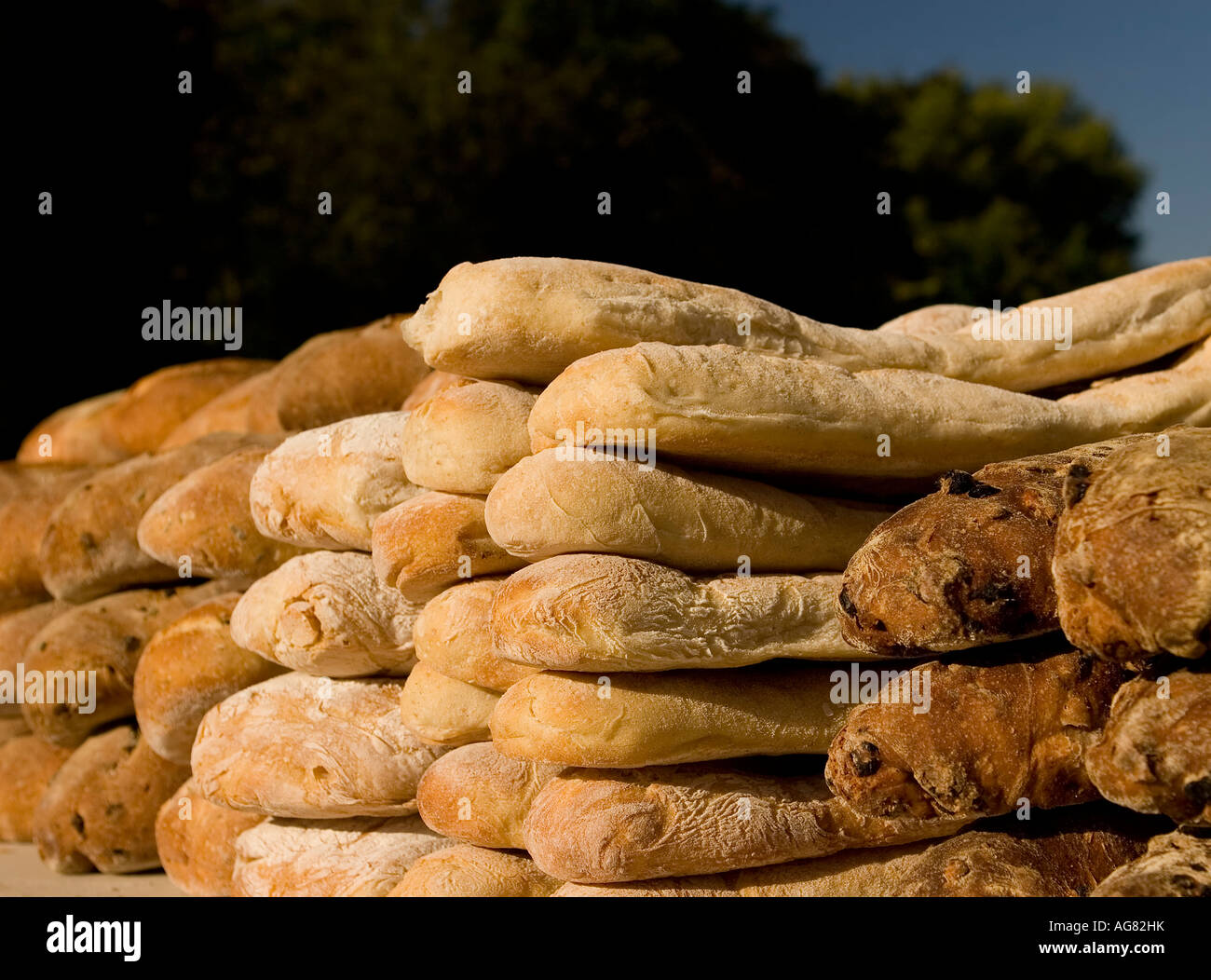 A selection of organic hand made bread Stock Photo - Alamy