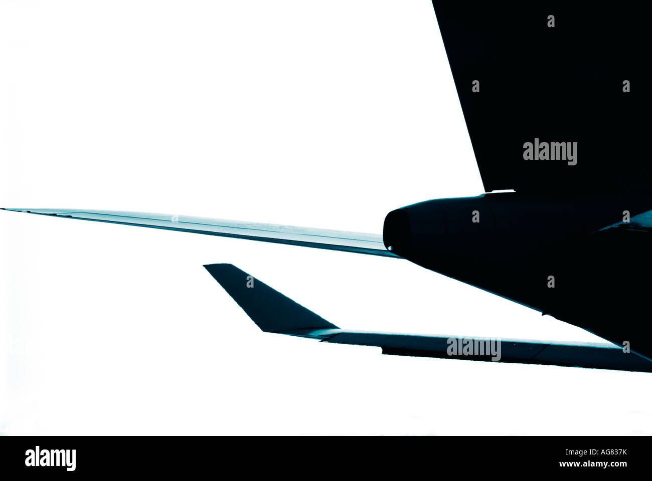 Airliner tail detail Stock Photo - Alamy