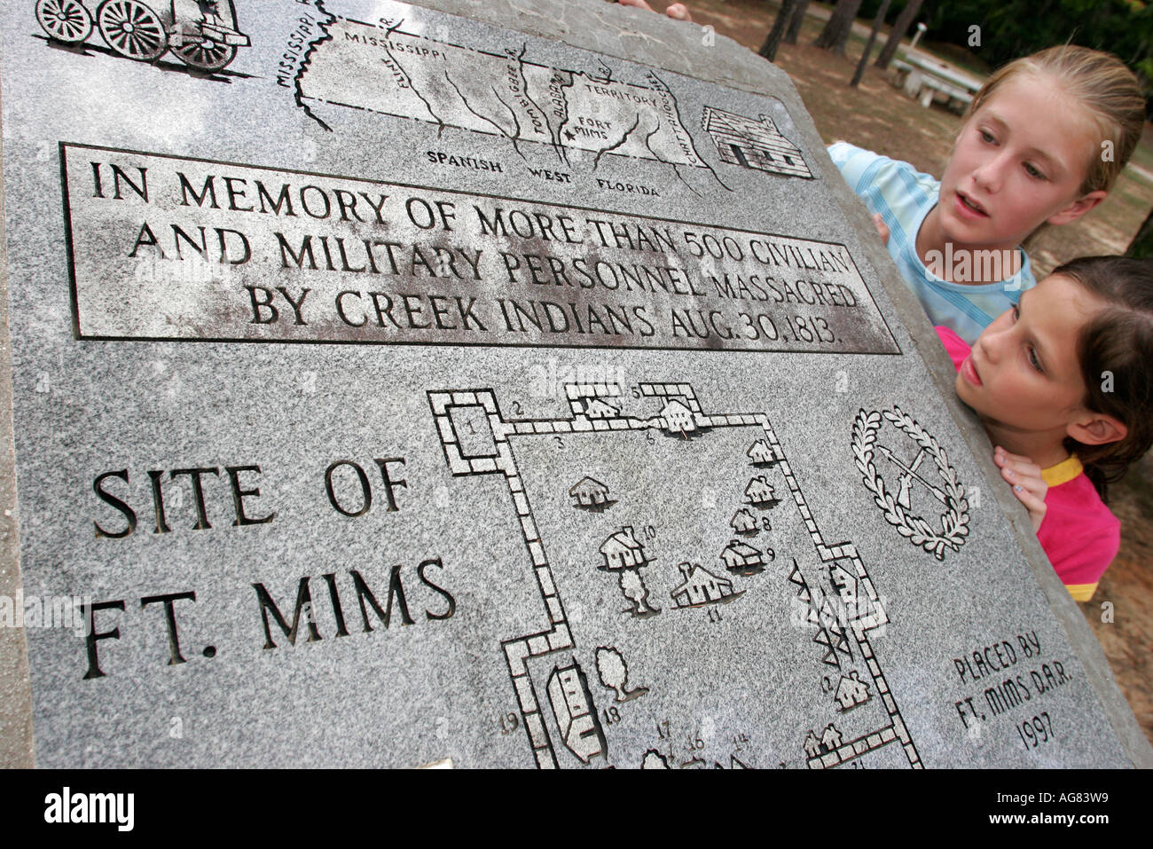 Alabama Baldwin County,Tensaw,Fort Mims,500 massacred by Creek water ...