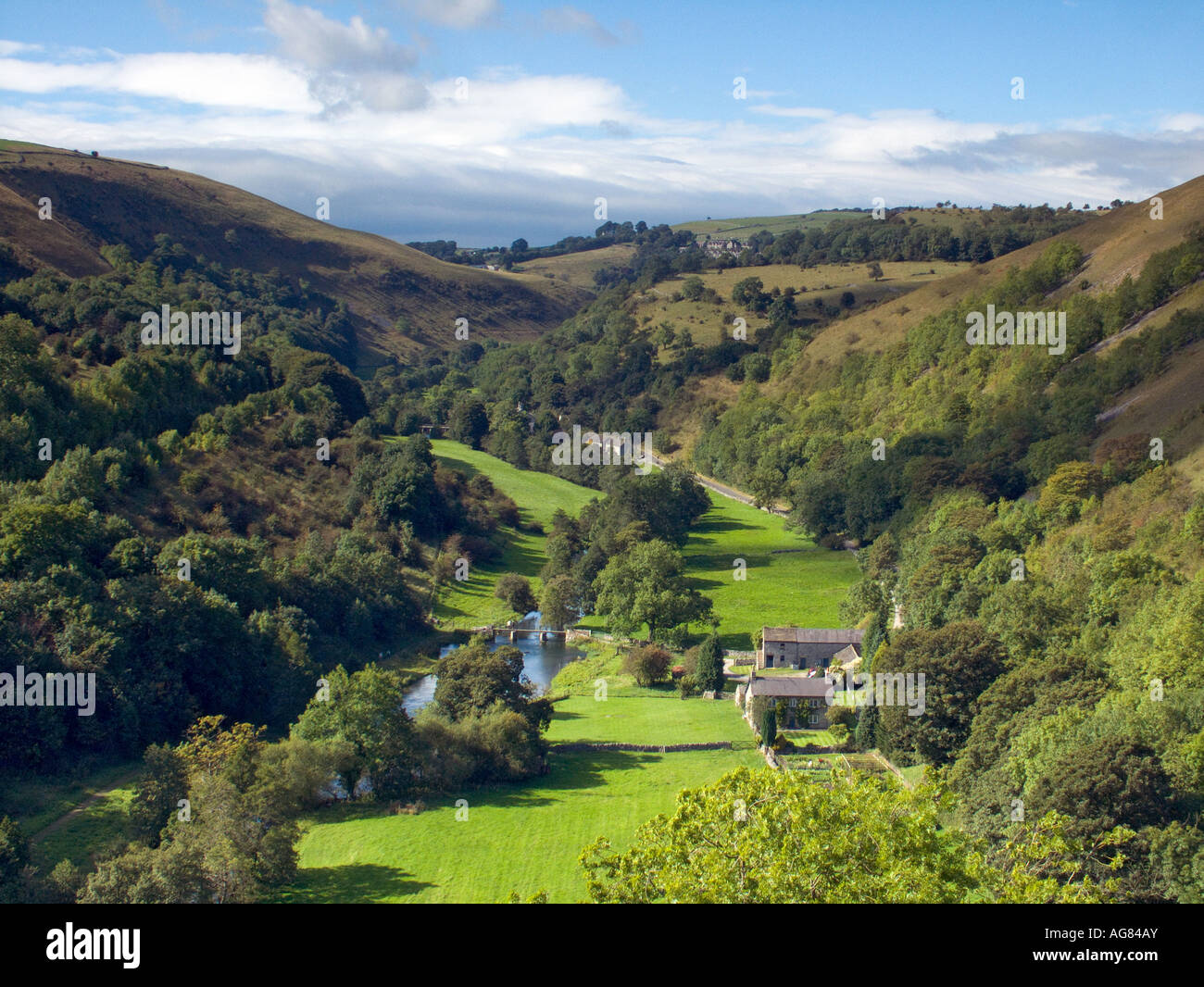 Monsal Dale and the River Wye Peak District National Park Countryside ...