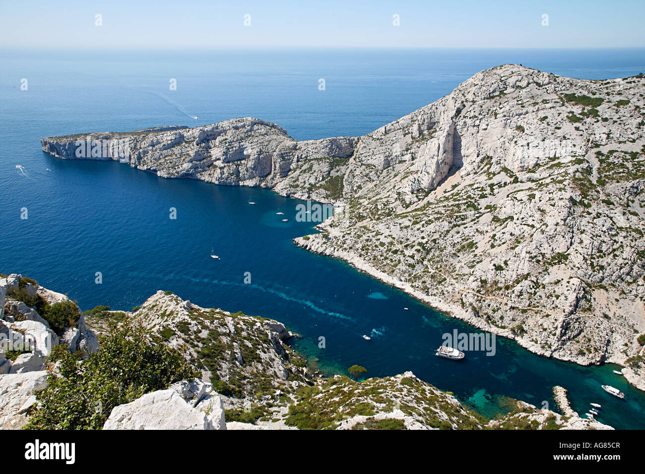 Calanques near Marseille; Morgiou Stock Photo - Alamy