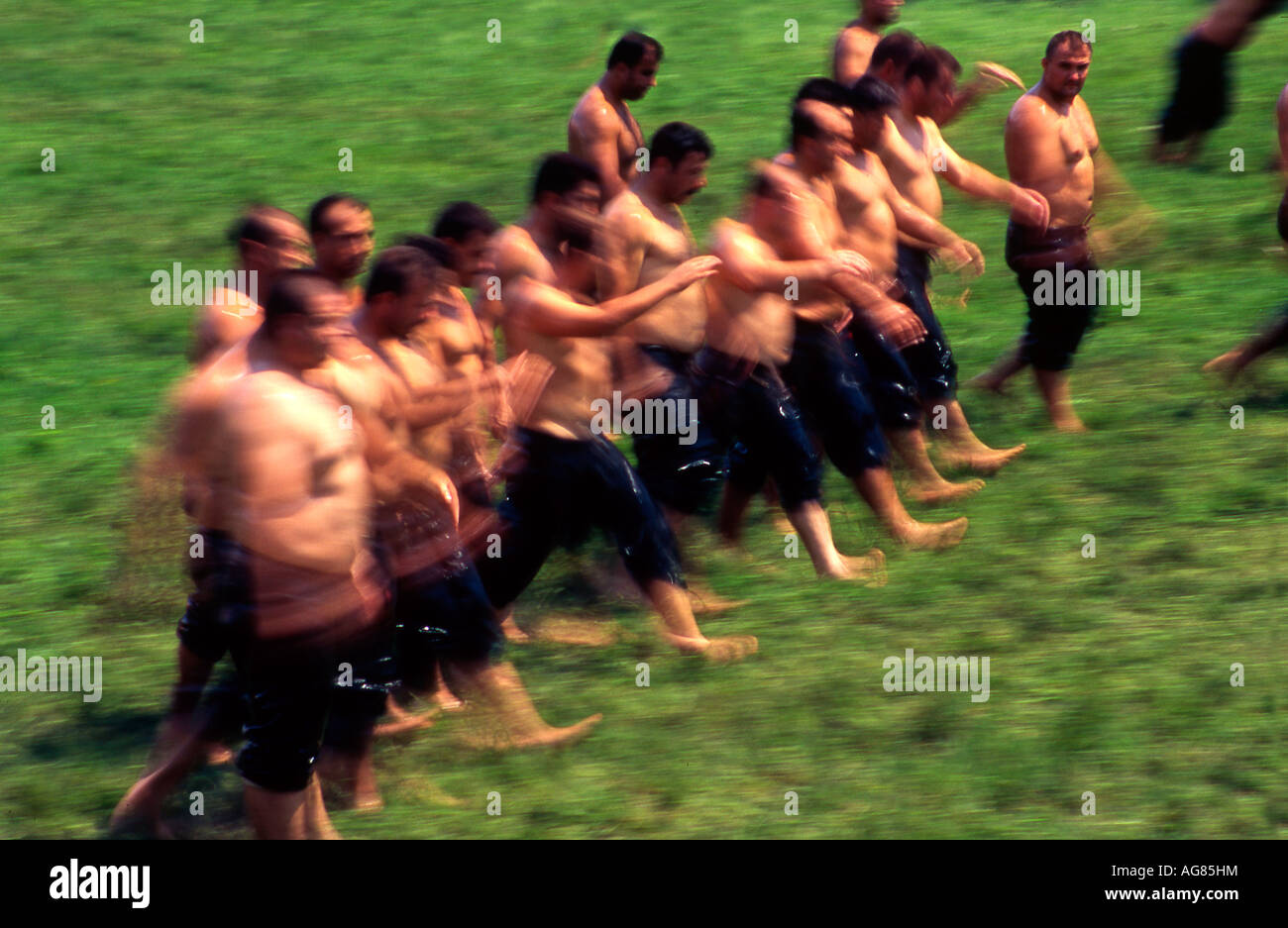 Oil wrestling in kirkpinar edirne hi-res stock photography and images ...