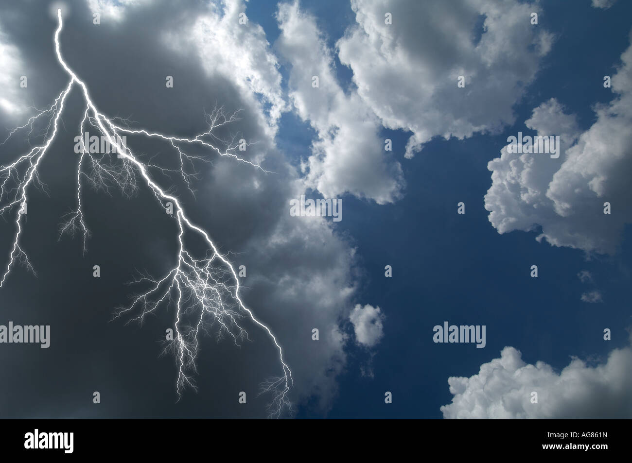Lightning storm in Florida USA Stock Photo - Alamy