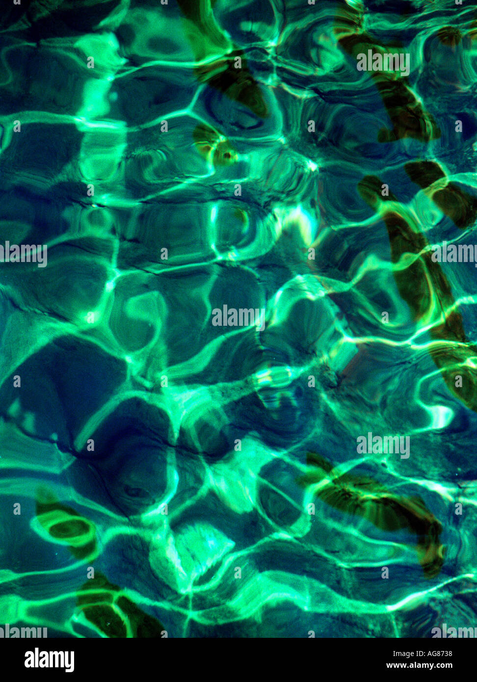 Water ripples in a clear rock pool Stock Photo - Alamy