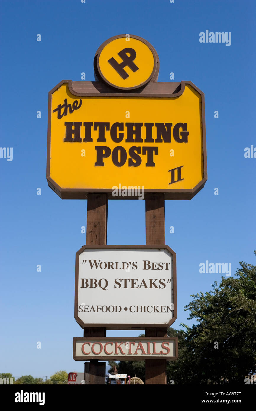 The Hitching Post II Restaurant Buelton California Stock Photo - Alamy